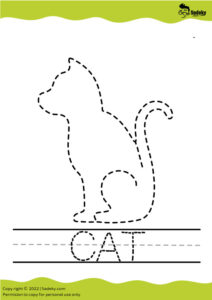Free Printable Easy Animals Trace And Color Shapes | Sadeky