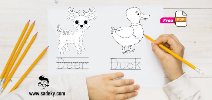 Free Animal Tracing Worksheets For Preschool Printable | Sadeky