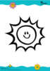 Free Outline Sun Cut Out Simple And Cute | Sadeky